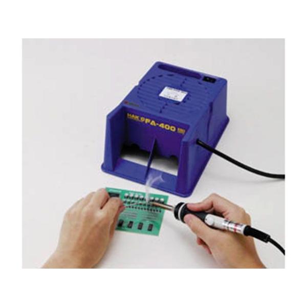 ●メーカー名：ハッコー / HAKKO●商品名：FA400-01 卓上はんだ吸煙器 FA-400/100Vメーカー品番：FA400-01JANコード：4962615034237本体、フィルター（A1001）1枚、奥行（mm）：113 高さ（...