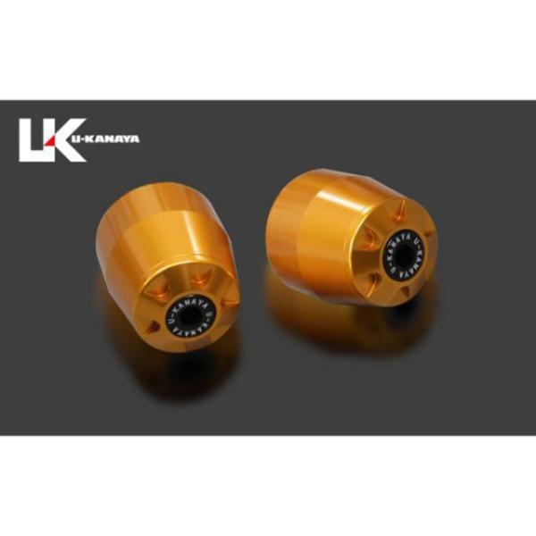 ●メーカー名：ユーカナヤ / U-KANAYA●商品名：アルミビレットハンドルバーエンド（ゴールド）●エンドキャップカラー：グリーンメーカー品番：BEGD-YA047-GRMT-10ゴールドアルミ6061ハンドルバーエンド左右各2個1セット...