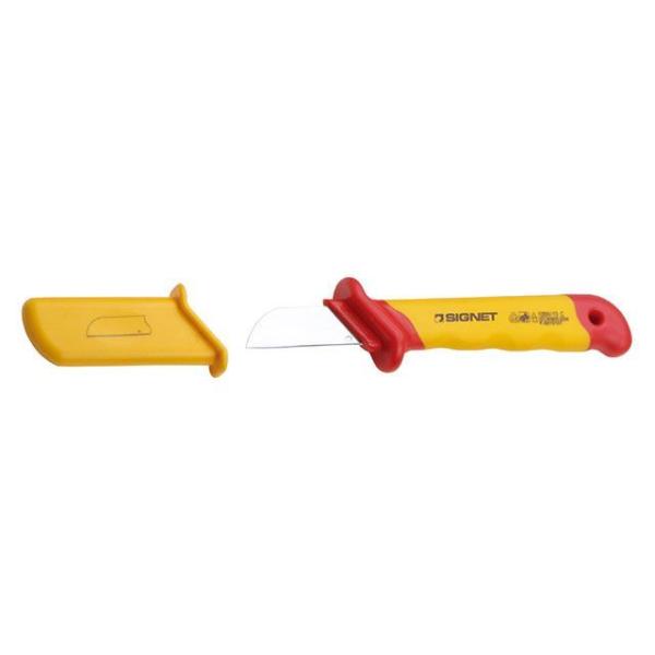 ●メーカー名：シグネット / SIGNET●商品名：E50418 絶縁ケーブルナイフ 180MMメーカー品番：E50418JANコード：4545301067780金属部分材質：クロムバナジウム鋼刃長（mm）：50 全長（mm）：180グリッ...