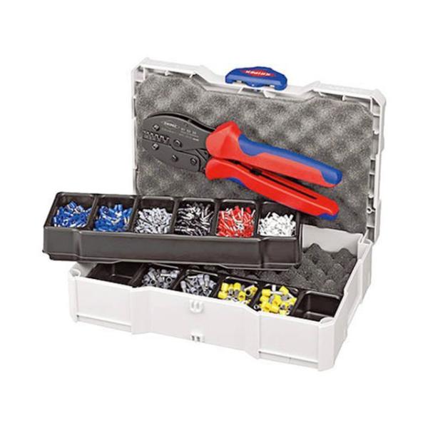 ●メーカー名：クニペックス / KNIPEX●商品名：9790-23 圧着 ペンチセットメーカー品番：・9790-23JANコード：40037730621581226g圧着プライヤー（9752-38）、プラスチック製カラー付きエンドスリーブ...