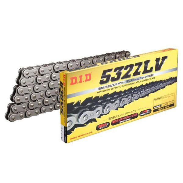 ●メーカー名：ディーアイディー / DID●商品名：ストリートチェーン 532ZLV カシメジョイントタイプ●リンク数 110LJANコード：4525516261203汎用 シリーズVシリーズ Xリングチェーンサイズ532ZLVカシメタイプ...