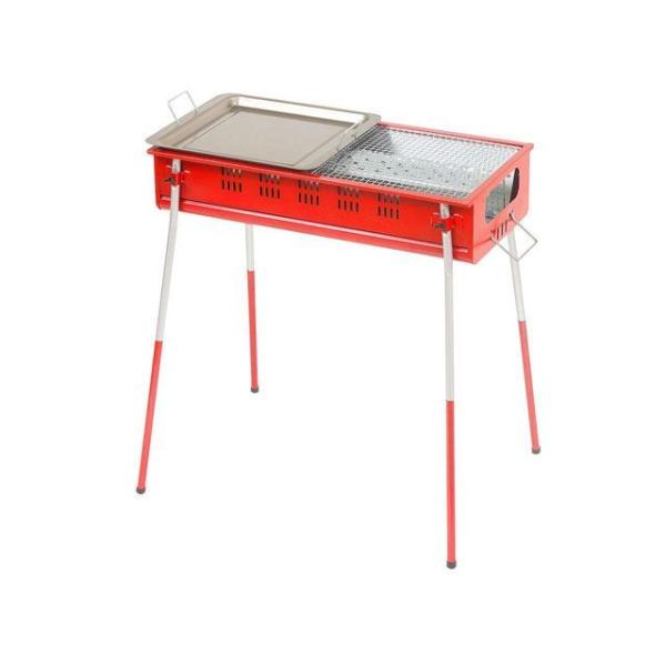 ●メーカー名：グリーンライフ / GREEN LIFE●商品名：少煙バーベキューコンロ 鉄板付き 5〜7人用メーカー品番：CB-650SJANコード：4971715366438約：幅83.5×奥行47×高さ34/69.5cm（脚含む） 本体...