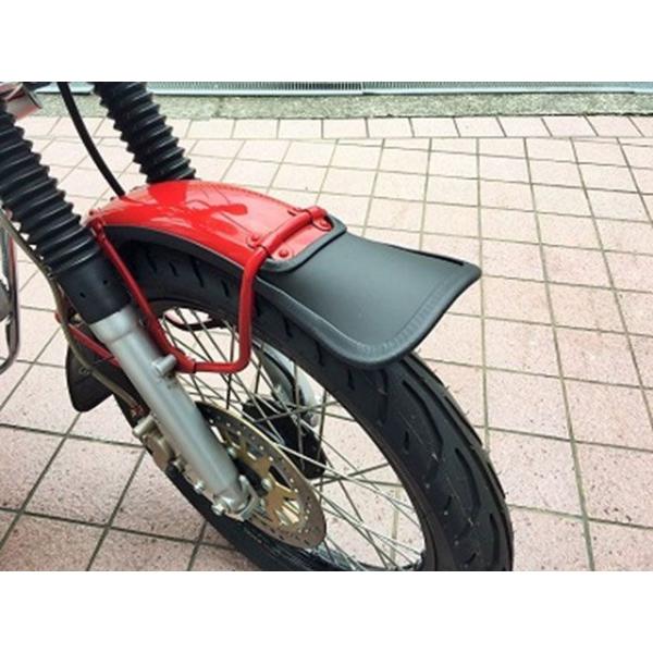 ●メーカー名：モトサルゴ / MotoSalgo●商品名：CT110（P/X/6）・CL50用 フロントマッドフラップ（ワイド）メーカー品番：MS0065BENLY CL50 ベンリィCL50CT110 HUNTER Cub CT110 ハ...