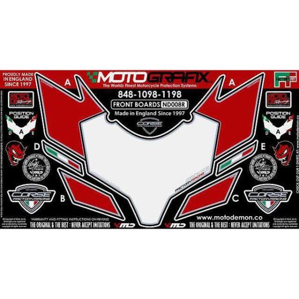 ●メーカー名：モトグラフィックス / MOTOGRAFIX●商品名：ボディパッド Front ドゥカティ●タイプ ND008Rメーカー品番：MT-ND008RJANコード：458004120416310981198848納期海外取寄せで1....