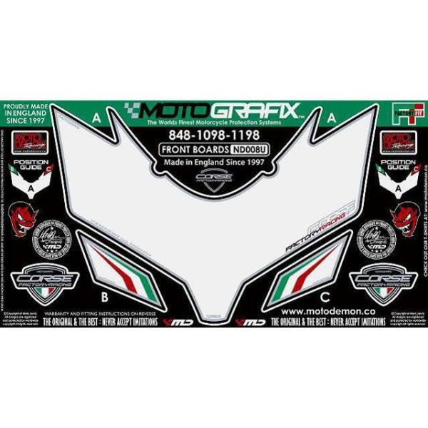 ●メーカー名：モトグラフィックス / MOTOGRAFIX●商品名：ボディパッド Front ドゥカティ●タイプ ND008Uメーカー品番：MT-ND008UJANコード：458004120418710981198848納期海外取寄せで1....