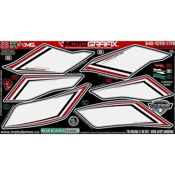 ●メーカー名：モトグラフィックス / MOTOGRAFIX●商品名：ボディパッド Rear ドゥカティ●タイプ RD008Cメーカー品番：MT-RD008CJANコード：458004120796610981198848納期海外取寄せで1.5...