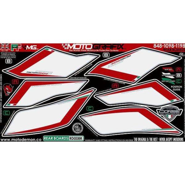 ●メーカー名：モトグラフィックス / MOTOGRAFIX●商品名：ボディパッド Rear ドゥカティ●タイプ RD008Rメーカー品番：MT-RD008RJANコード：458004120798010981198848納期海外取寄せで1.5...
