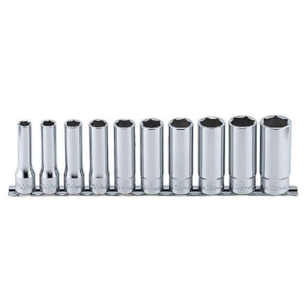 ●メーカー名：コーケン / Ko-ken●商品名：RS4300A/10 10点組 1/2SQ 6角ディープソケット インチサイズ・レールセットメーカー品番：RS4300A/10JANコード：4991644216567差込角（”SQ）：1/2...