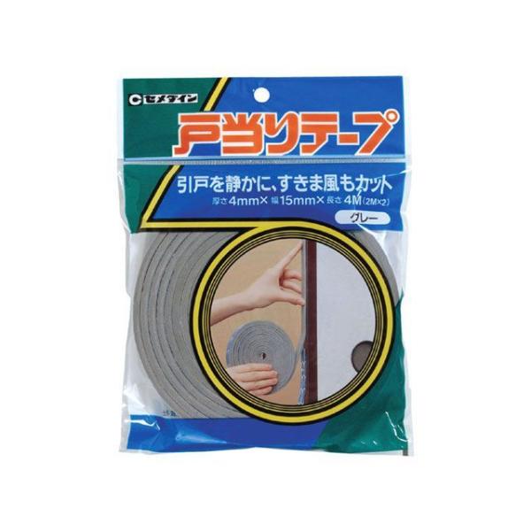 ●メーカー名：セメダイン / CEMEDINE●商品名：戸当りテープ灰 4x15x4 TP-178メーカー品番：TP-178JANコード：4901761309431■商品サイズ：15×150×205（mm）■重量：20g■主成分：発泡ポリエ...