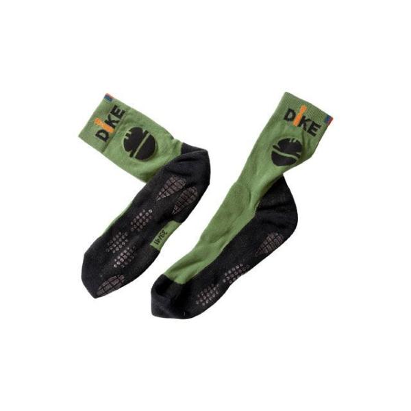 ●メーカー名：DIKE(ディーケ)●商品名：99215/500 エナジーソックス カラット（モスグリーン）●サイズ：S/23〜24cmメーカー品番：99215/500-35/38JANコード：8058258786919モスグリーン■外側は強...