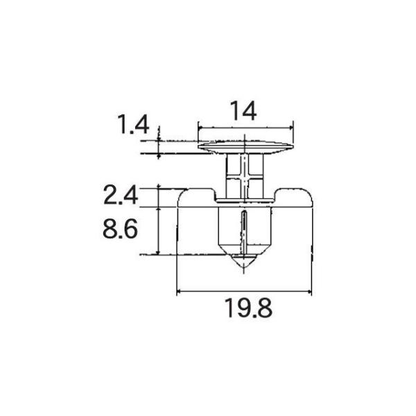 ●メーカー名：ボストン / VOSTONE●商品名：BC5177 プッシュリベットメーカー品番：BC5177JANコード：4968919251776黒色90467-07214トヨタ1袋（10個入）自動車メーカーへ純正供給※画像はイメージです。