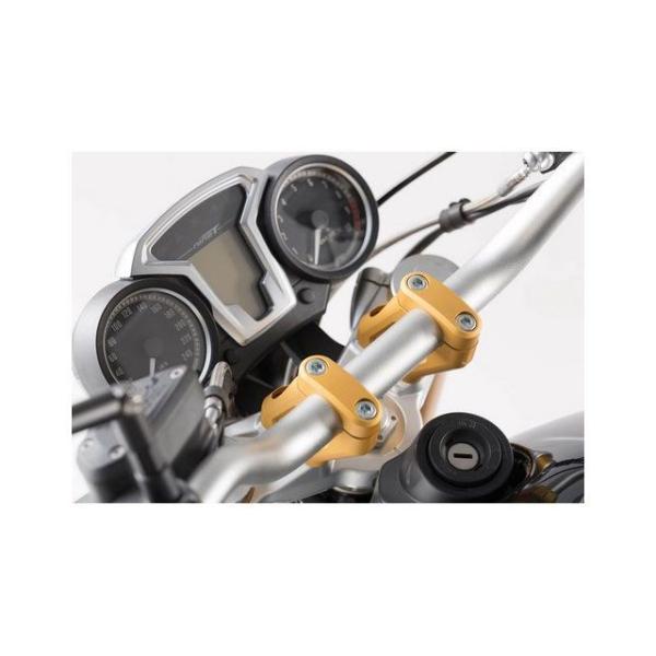 ●メーカー名：SWモテック / SW-MOTECH(エスダブリューモテック)●商品名：Bar back. H＝20 mm. Back 30 mm. Goldenメーカー品番：sw_LEH_07_512_10000GDR nineT Rナイン...