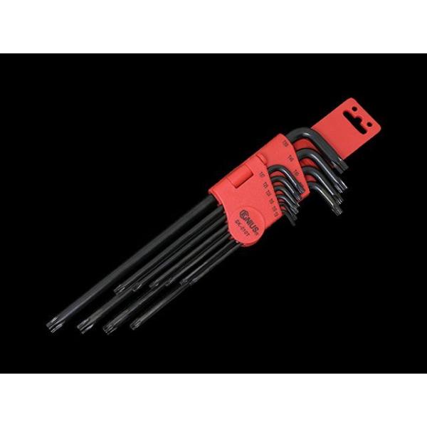 ●メーカー名：ジーニアスツール / GeniusTools●商品名：10ピース L型 穴あきトルクスレンチセットメーカー品番：・005986SK-010T特殊鋼T-9・T-10・T-15・T-20・T-25・T-27・T-30・T-40・T...