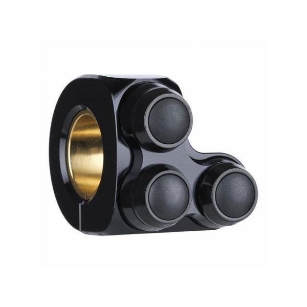 ●メーカー名：モトガジェット / motogadget●商品名：mo.スイッチ ベーシック ブラックインレイ/3ボタン/左側メーカー品番：MG-4004020汎用 ブラックボディー/ブラックインレイ22mm（7/8インチ）、1インチ（25....