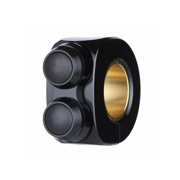 ●メーカー名：モトガジェット / motogadget●商品名：mo.スイッチ ベーシック ブラックインレイ/2ボタンメーカー品番：MG-4004010汎用 ブラックボディー/ブラックインレイ22mm（7/8インチ）、1インチ（25.4mm...