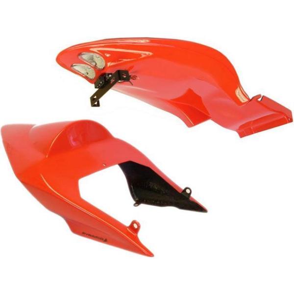 ●メーカー名：ピラミッドプラスチック / PYRAMID PLASTICS(ピラミッド プラスチック)●商品名：Kawasaki Ninja 250 R Stinger Tail Unit Passion Red 2008＞2012 ｜ 1...