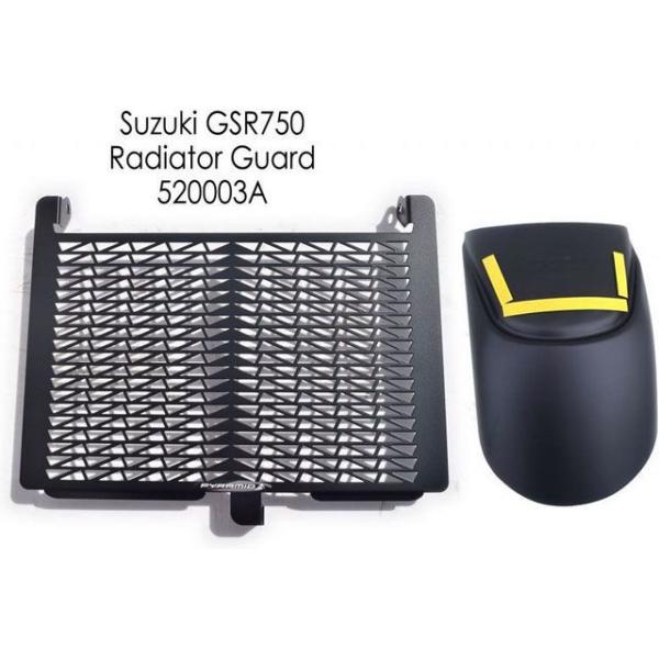 ●メーカー名：ピラミッドプラスチック / PYRAMID PLASTICS(ピラミッド プラスチック)●商品名：Suzuki GSR 750 Radiator Guard Matte Black 2011＞ ｜ 520003Aメーカー品番：...