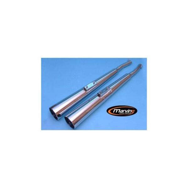 ●メーカー名：マービング / Marving●商品名：デュアルマフラー Marvi クロム - EU公道走行認可メーカー品番：mvg_K-2033-BCZ650Z750MARVING MARVI COUPLE - CHROMIUM ｜ K/...