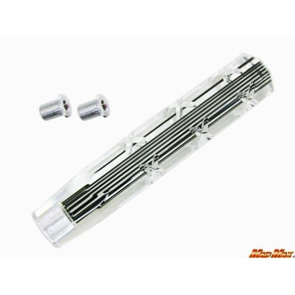 ●メーカー名：マッドマックス / MADMAX●商品名：クロスカットシフトノブ（220mmクリア/ブラックライン）メーカー品番：100-0812JANコード：4571353501187【主な適合車種】⇒口径サイズ 12mm×1.25mm＜/...
