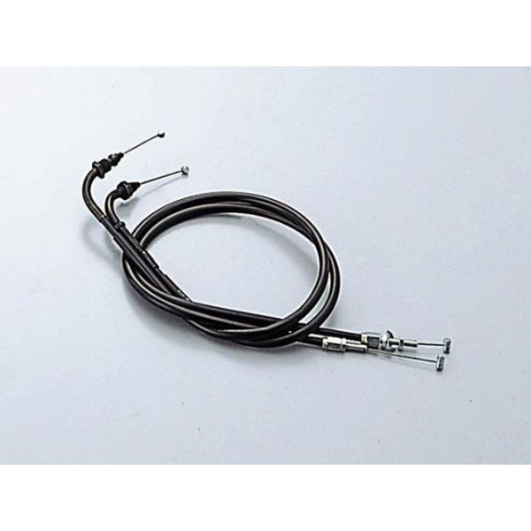 ●メーカー名：ハリケーン / HURRICANE●商品名：スロットルケーブル W 100mmロング（ブラック）メーカー品番：HB6225-10JANコード：4936887317404NSR250Rブラック全長815/815mmブラックケーブ...