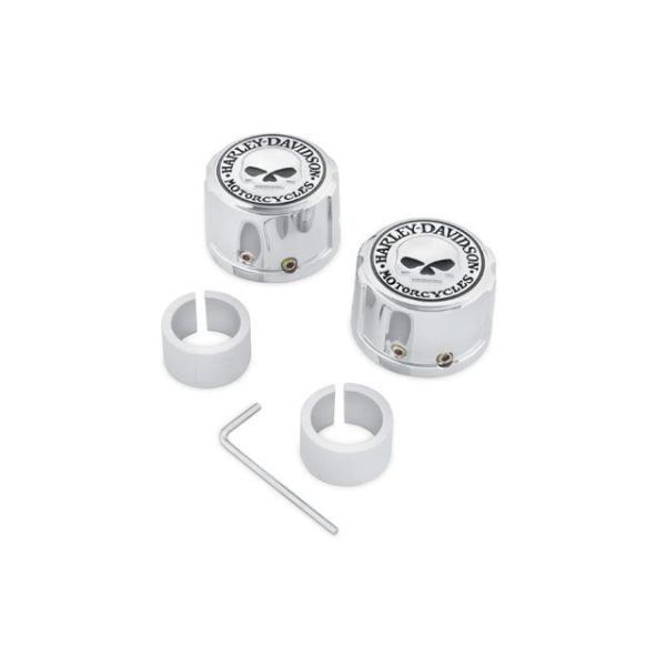 ●メーカー名：ハーレーダビッドソン / HARLEY-DAVIDSON●商品名：Willie G Skull Front Axle Nut Coversメーカー品番：43163-08Aその他ハーレークローム2018年モデル以降ソフテイルモデ...