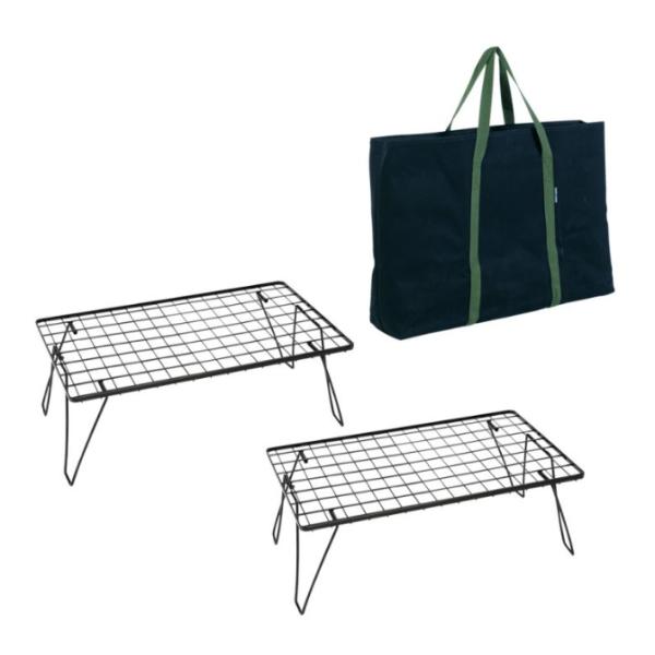 フィールドラック　ブラック×2、フィールドラックトートが揃ったお得なセット！セット内容フィールドラック　ブラック×２フィールドラックトートサイズ＜フィールドラック　ブラック＞　使用時：約60×35×23（高さ）cm　収納時：約60×35×1...