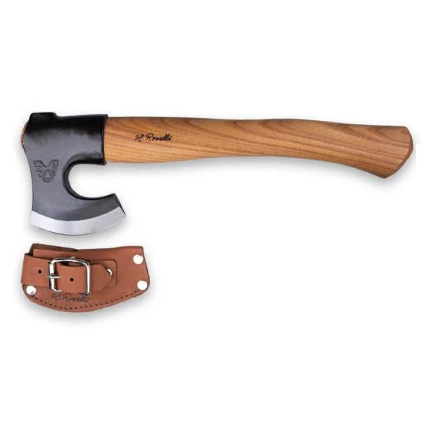 Roselliのフィンランドの手作り屋外斧で、ハンドルが短く実用的なサイズで、どこにでも簡単に持ち運ぶことができます。ハンドルの木材がレッドエルム（赤ニレ）で出来ており、見た目にも美しいです。Roselliの斧は強く、非常に鋭利で、伐採、剪...