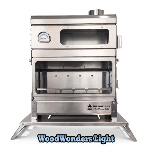 人気の薪ストーブWoodWonders4の機能と魅力はそのままに、薪ストーブとオーブンが一体化して！コンパクトになって！新登場！テーブルの上に乗せて使うも良し！直置きも良し！　背の低いテントにもインストール可能な薪ストーブです。■仕様・材質...