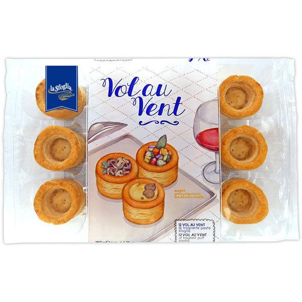 ラスフォーリア　ボローバン  180gお菓子作りなどでよく使われるイタリア小麦粉の中でも最も細かい00番を使用した、イタリア・トリノ発のパイケース。お好きな具材を詰めてオーブンなどで軽く焼くだけで簡単にフィンガーフードをお楽しみいただけます...