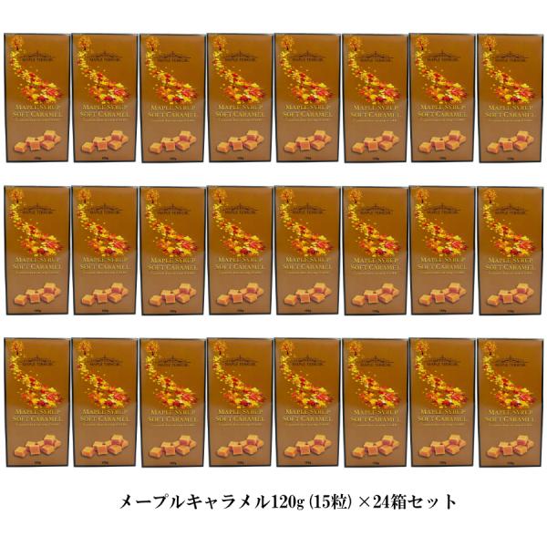 メープル キャラメル 120g 個包装 ×２４個 セット カナダ土産 人気の定番 メープルテルワー ブランド メープル シロップ 25%使用  カナダ旅行カナダ お土産 ギフト 旅行 プレゼント