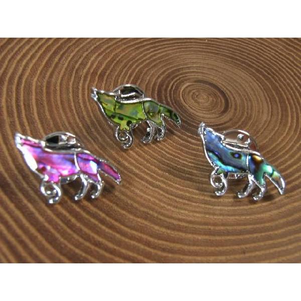 ウルフ柄シェルピンタック