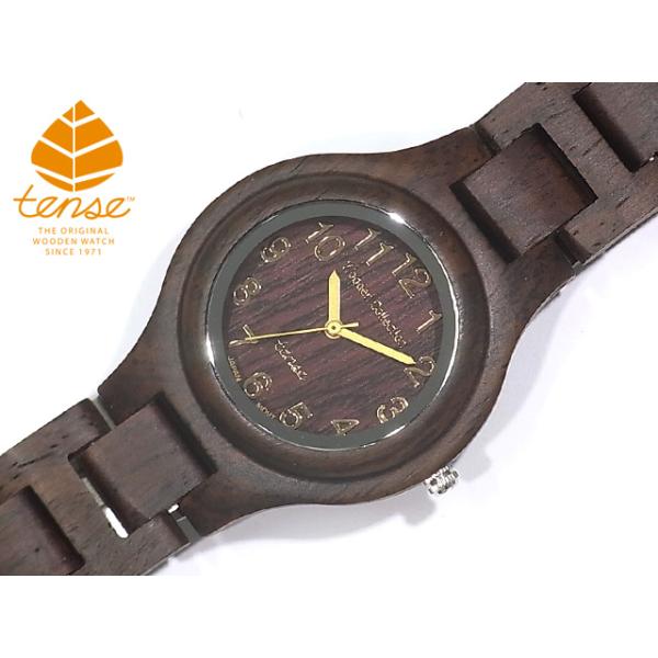 ■1点ずつ風合いが異なる為、画像の商品と同じ時計をお送りいたします。■シグネチャーG7509　モデルNo.0073　稀少な天然木であるリードウッドを使用したウッドウォッチ(木製腕時計)■TENSE（テンス）日本総輸入元　(株)ヒューマンジョ...