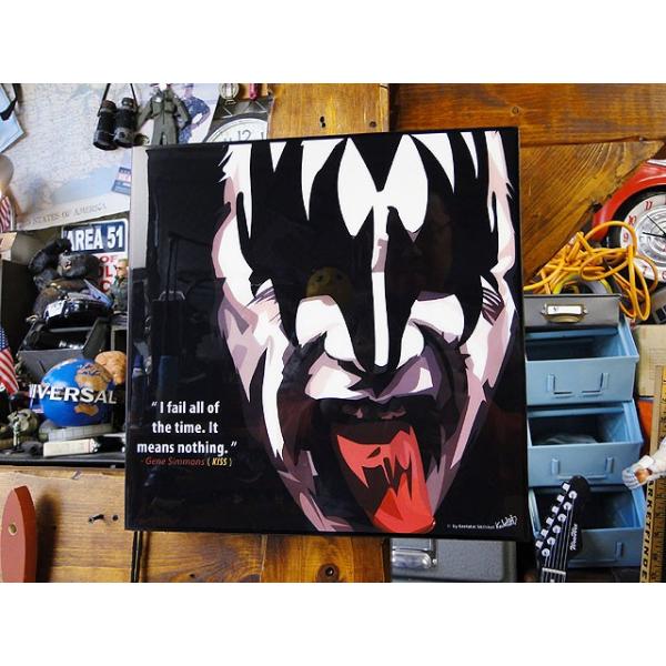 「最高を求めていたんだろう？お前は手に入れた！それは世界一熱いバンド、キッスだ！」ジャジャーン！ってはじまる懐かしのバンド キッスからジーン・シモンズがポップアートフレームで登場です。ヴィジュアル面はおまかせアレって彼らなだけに飾ってみると...