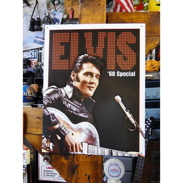 史上最高のロックンロールTVショーとして記憶に残る・・・・エルヴィスの'68 カムバック・スペシャルからのワンシーンをカットしたブリキ看板がリリースされました。もう50年以上も前のステージなのに、こうして今でもグッズ化されて、アメリカでリリ...