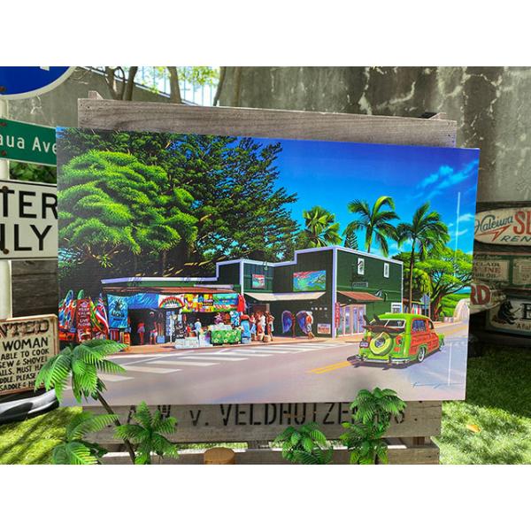 ボクらの大好きなハワイをテーマにクラシックなアートをキャンバスに描いたルームディスプレイです。ポスターでも看板でもなくキャンバスってところが逆に新鮮で新しいの！ハワイに旅行で訪れて目にした、あの場所を想い出と一緒に飾れちゃうところが人気なん...