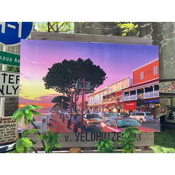 ボクらの大好きなハワイをテーマにクラシックなアートをキャンバスに描いたルームディスプレイです。ポスターでも看板でもなくキャンバスってところが逆に新鮮で新しいの！ハワイに旅行で訪れて目にした、あの場所を想い出と一緒に飾れちゃうところが人気なん...