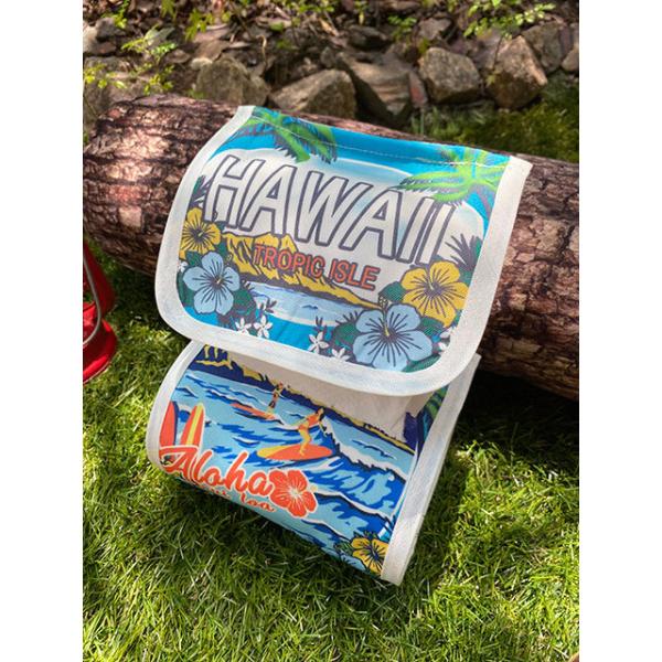 ハワイのヴィンテージクロスの雰囲気をトイレットペーパーホルダーに落とし込んだっていう・・・・ハワイ好きにピッタリなヤツ！ハワイ系の柄って言うと、ホヌだったり、プルメリアやモンステラってのはよく見かけるんだけどそっち系の柄物じゃなくて、これは...