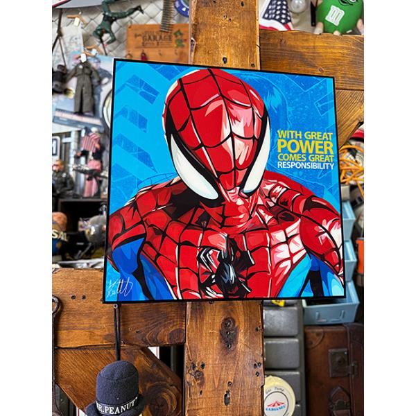 今度のヤツはアーティストが描くスパイダーマン！ヨーロッパやアジアで支持される人気画家がアートとして表現した・・・・ちょっと大人のシブイヤツです。人気のスパイダーマンだけに、そのグッズももはや数え切れないほどリリースされてますがオシャレなイン...