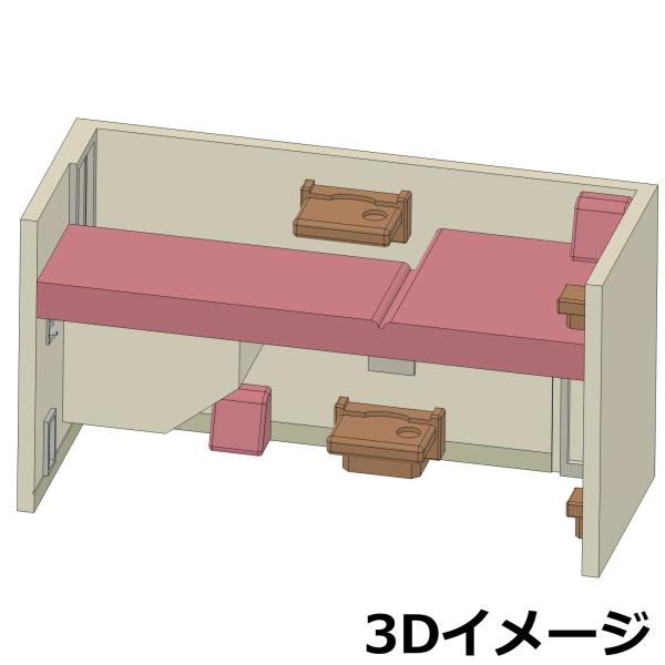 TOMIX製あけぼの用のB寝台ソロ用の内装パーツです。上段のベッドや折りたたみ机が再現されてされており、車両に取り付けるだけで内装をグレードアップできます。3Dプリンタ製でアクリル素材で出力されております。※商品パッケージは一部異なる場合が...