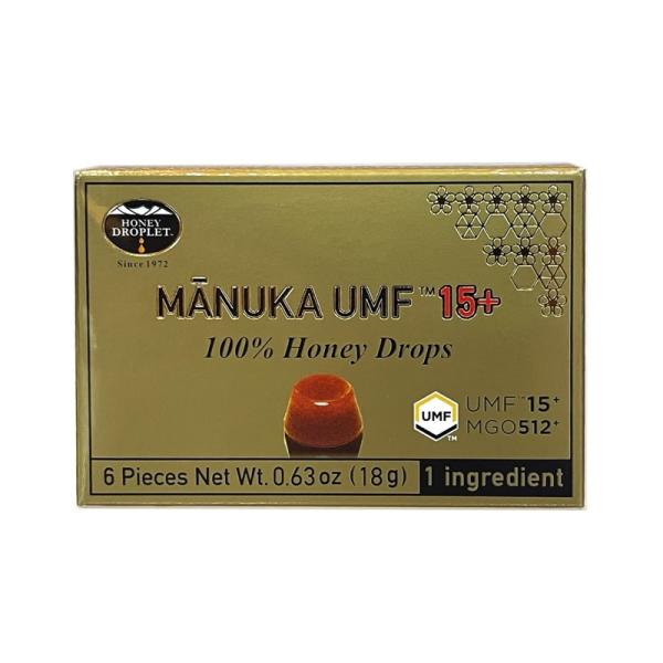 ニュージーランド産マヌカハニー100％の固形蜂蜜のど飴(ロゼンジ)です。蜂蜜の固形化に成功した世界にたった一社の工場(特許製法取得)の技術を継承し、世界初となるUMF蜂蜜協会認定ののど飴(ロゼンジ)ハニードロップレットが誕生しました。・原材...