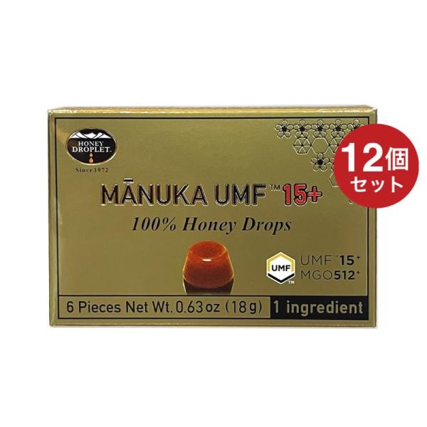 ニュージーランド産マヌカハニー100％の固形蜂蜜のど飴(ロゼンジ)です。蜂蜜の固形化に成功した世界にたった一社の工場(特許製法取得)の技術を継承し、世界初となるUMF蜂蜜協会認定ののど飴(ロゼンジ)ハニードロップレットが誕生しました。・原材...