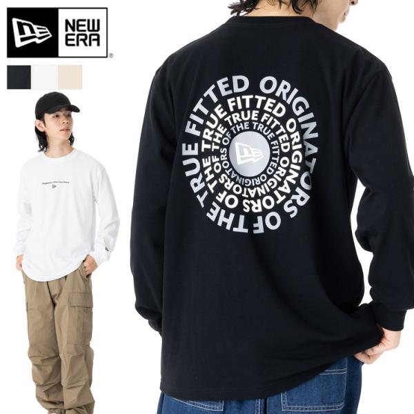 ニューエラ Tシャツ 長袖 NEW ERA クルーネック ロンT 綿 コットン 黒 白 ベージュ メンズ レディース ブランド おしゃれ かっこいい 人気 オーバーサイズ 春 夏 秋 冬 ニューエラー 正規品 大きい 小さい サイズ ユニセ...