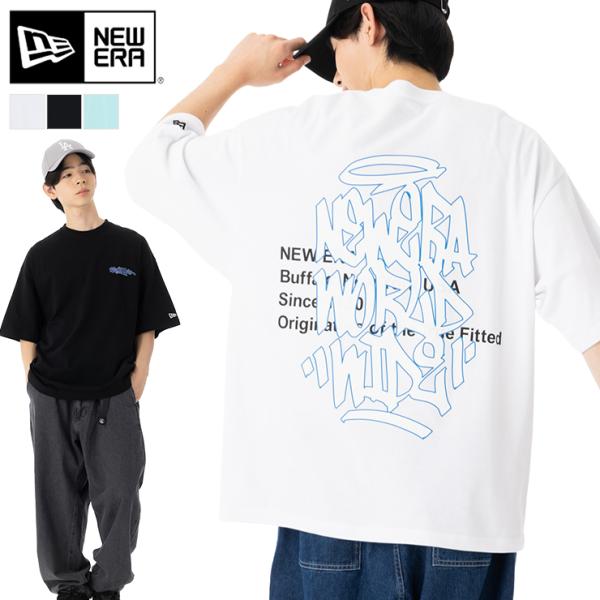 ニューエラ Tシャツ 半袖 NEW ERA クルーネック 綿 コットン 黒 白 メンズ レディース ブランド おしゃれ かっこいい 人気 オーバーサイズ 春 夏 ニューエラー 正規品 大きい 小さい サイズ ユニセックス 男女兼用 ストリー...