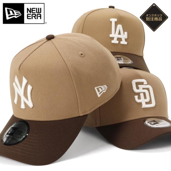 ニューエラ キャップ NEW ERA CAP 9FORTY A-Frame メンズ レディース 帽子 NY MLB ニューヨーク ヤンキース ONSPOTZ 別注 ベージュ ブランド 深め おしゃれ かっこいい 人気 春 夏 秋 冬 オール...