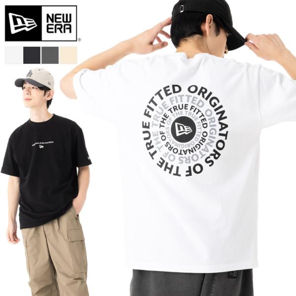 ニューエラ Tシャツ 半袖 NEW ERA クルーネック サークルロゴ コットン 綿 黒 白 ベージュ メンズ レディース ブランド おしゃれ かっこいい 人気 オーバーサイズ 春 夏 ニューエラー 正規品 大きい 小さい ユニセックス 男...