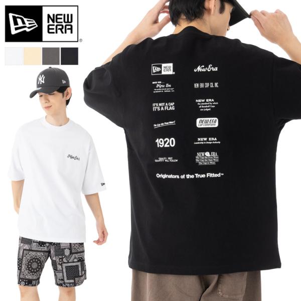 ニューエラ Tシャツ 半袖 NEW ERA クルーネック コットン 綿 黒 白 ベージュ メンズ レディース ブランド おしゃれ かっこいい 人気 オーバーサイズ 春 夏 ニューエラー 正規品 大きい 小さい ユニセックス 男女兼用 ストリ...