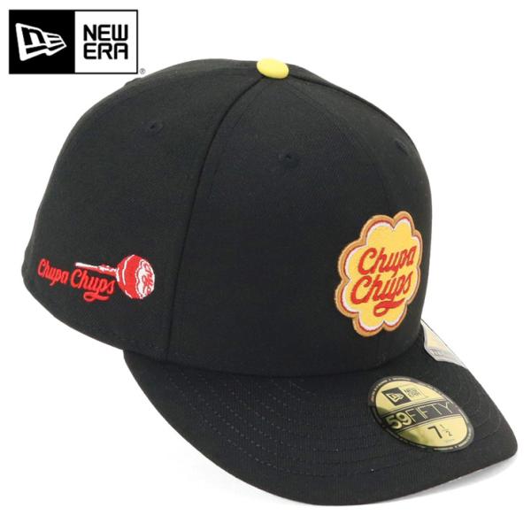 ニューエラ キャップ NEW ERA CAP Pre-Curved 59FIFTY ベースボールキャップ メンズ レディース 帽子 コラボ チュッパチャプス グッズ 黒 ブランド おしゃれ かっこいい 人気 春 夏 秋 冬 オールシーズン ...