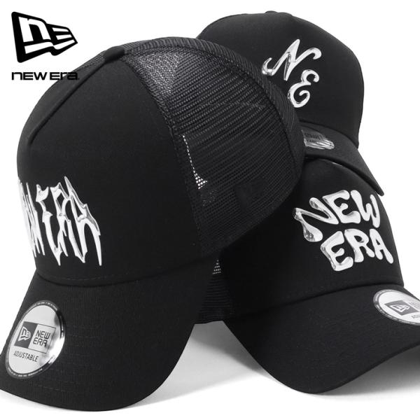 ニューエラ キャップ NEW ERA CAP 9FORTY A-Frame Trucker メッシュキャップ メンズ レディース 帽子 コットン 綿 黒 ブランド 深め おしゃれ かっこいい 人気 春 夏 ニューエラー 大きい 小さい サイ...