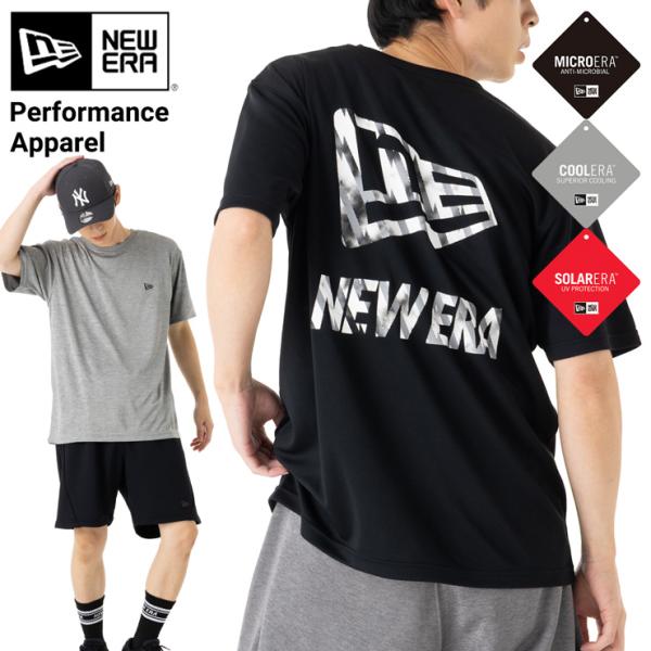 ニューエラ Tシャツ 半袖 NEW ERA クルーネック パフォーマンスアパレル スポーツウェア 黒 メンズ レディース ブランド おしゃれ かっこいい 人気 オーバーサイズ 春 夏 ニューエラー 正規品 大きい 小さい サイズ ユニセック...