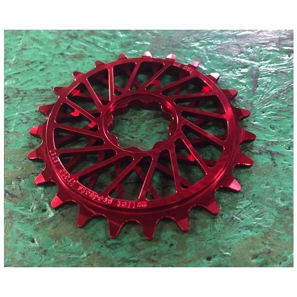 Mullet Products  WIRED SPROCKET 23T  RED仕様：材質：A2024-T6         厚み：6mm         サイズ：23T         カラー：RED         Spline Dri...